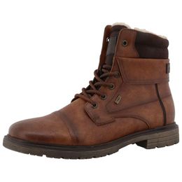 Tom Tailor Winterboots mit Tex-Ausstattung dunkelbraun 45 45 Modischer Schnürboots für die kalte Jahreszeit