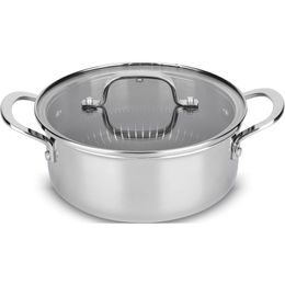MediaShop Kochtopf »Titan Pot« Aluminium Edelstahl silber