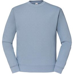 Fruit of the Loom Herren Fruit of the Loom Sweatshirt, im unifarbenen Design blau L (52/54)