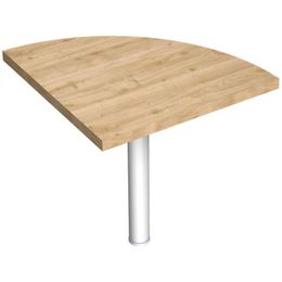 Inosign Tischelement &raquo;Easy, 68 x 68 cm, Verbindungstisch, Anbautisch, Eckverbindung&laquo; mit St&uuml;tzfu&szlig;, Ecke abgerundet-Viertelkreis, Tischplatte 38 mm...