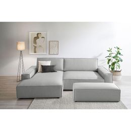 Home Affaire Polsterecke &raquo;SHERWOOD XXL tief, L-Form, Schlaffunktion, Bigsofa, Cord, Leinenoptik&laquo; stellbar zum Schlafsofa (Krokodilverbinder), Cord, 