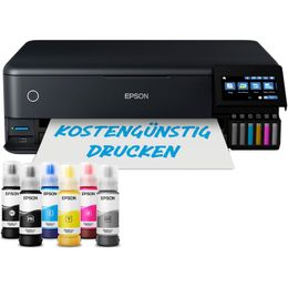 Epson Tintenstrahldrucker &raquo;EcoTank ET-8550&laquo; 3-in-1-Multifunktionsger&auml;t f&uuml;r den allt&auml;glichen Gebrauch schwarz Beidseitiger Druck, LC-Display (Farbe,...
