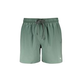 Puma Herren Puma Badeshorts &raquo;Puma SWIM MEN MID SHORTS 1P&laquo; High-Tech Rei&szlig;verschluss an der Ges&auml;&szlig;tasche, Seitentaschen gr&uuml;n XS, N-Gr