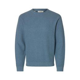 Selected Homme Strickpullover »SLHROSS LS KNIT STRUCTURE CREW NECK NOOS« Blue Mirage Detail:Dusty Blue S S Pullover von Selected Homme