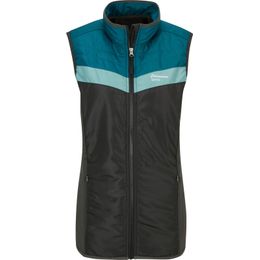 Damen Steppweste mit elastischen Eins&auml;tzen graphit Gr&ouml;&szlig;e 48