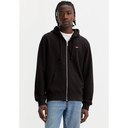 Levi's Levi's Damen Kapuzensweatjacke &raquo;NEW ORIGINAL ZIP UP&laquo; mit Logo-Stickerei und K&auml;ngurutasche schwarz XXL