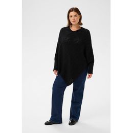 Kaffe curve Poncho KColina Oversize fit in Black Deep | Gr.: onesize