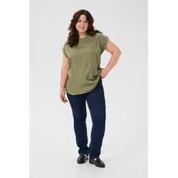 Kaffe curve Langarm-Bluse KCmilia Regular fit in Ivy Green | Gr.: 44