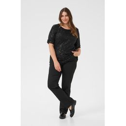 Kaffe curve Kurzarm-Bluse KClaila Regular fit in Black Deep CC | Gr.: M