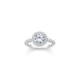 Thomas Sabo 925 Sterling Silber, Zirkonia Ring Gr&ouml;&szlig;e 58 | Gr.: onesize