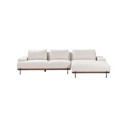 Beliani Ecksofa MARIFERD in Beige/Schwarz/Braun - (W) 316 x (H) 79 x (L) 146 cm | Gr.: onesize