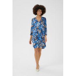 Culture Kleid CUmadi Relaxed fit in Blue Flower Foil | Gr.: S