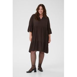 Kaffe curve Kleid KClio Regular fit in Black Coffee | Gr.: 50