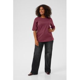 Kaffe curve T-shirt KCmina Loose fit in Windsor Wine | Gr.: XL