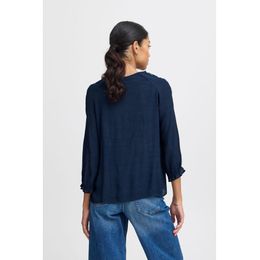 b. young Langarm-Bluse BYIKELLY Loose fit in Navy Blazer | Gr.: 42