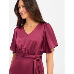 Marie Lund Kleid in aubergine - 0002 | Gr.: 44