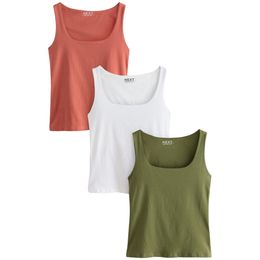 next Top Damen Gr&ouml;&szlig;e L khaki / orange / wei&szlig;
