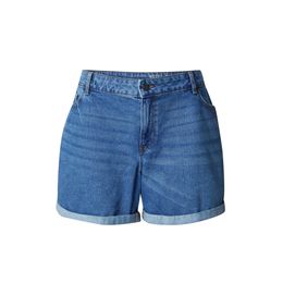 Noisy may Curve Shorts 'SMILEY' Damen Gr&ouml;&szlig;e 35/36 blue denim