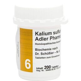 Biochemie Adler 6 Kalium sulfuricum D 6 Tabletten 200 St