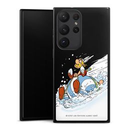 DeinDesign Galaxy S23 Ultra Handy Silikon H&uuml;lle Case schwarz Handyh&uuml;lle Obelix Kindheit Asterix