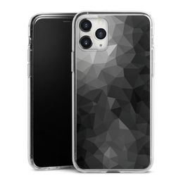 DeinDesign iPhone 11 Pro Max Handy Silikon H&uuml;lle Case transparent Handyh&uuml;lle Mosaic Tarnmuster Muster Silikon Case