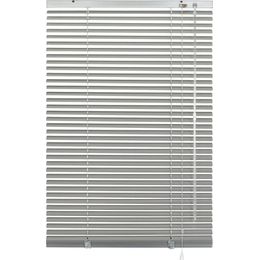 Jalousie Gardinia "Aluminium-Jalousie 25 mm" Gr. 2, silber (silberfarben), B:60cm H:175cm, Jalousien, Jalousieb&auml;nder farblich passend