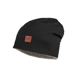 Wendem&uuml;tze MaxiMo, Jungen, Gr. 51, schwarz, Fleece, Baumwollmischung, mehrfarbig, M&uuml;tzen, mit w&auml;rmenden Fleecefutter