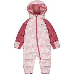 Schneeoverall LEVI'S KIDS, Mädchen, Gr. 36M (98), N-Gr, rosa (pink icing), Web, Obermaterial: 100% Polyester, geblümt, gemustert, lang, Rundhals, mit Windstopper, Overalls, in zwei Dessins - warm wattiert, für Babys