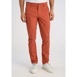 Chinos LINDBERGH "LINDBERGH Chino", Herren, Gr. 34, Länge 32, clay, Obermaterial: 98% Baumwolle, 2% Elasthan, slim fit, Hosen