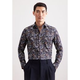 Businesshemd Seidensticker "Schwarze Rose", Herren, Gr. M (39), normale &Auml;rmell&auml;ngen, nougat, 100% Baumwolle, gebl&uuml;mt, slim fit, 2-Knopf-Manschette, Hemden, Slim 1/1 Kentkragen Gebl&uuml;mt