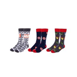 Marvel Avengers Socken 'Marvel 3er - Pack' Jungen Gr&ouml;&szlig;e 19 bunt