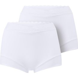 w&auml;schepur Damen Panty wei&szlig;, Gr&ouml;&szlig;e 36/38