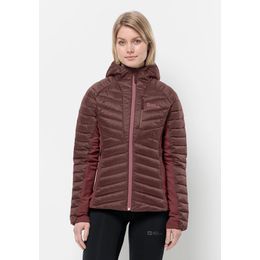 Funktionsjacke Jack Wolfskin "ROUTEBURN PRO INS JKT W", Damen, Gr. S (36), braun (schwarz, maroon), 1. OBERSTOFF 100% POLYESTER 2. OBERSTOFF 93% POLYESTER, 7% ELASTHAN FUTTER 100% POLYESTER FÜLLUNG 100% POLYESTER, Jacken Funktionsjacke