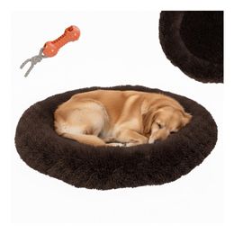 BENNO® Hundebett BALU Donut 70x70x16 cm, waschbar, rutschfest, Polyester, Polypropylen-Füllung, inkl. Kauknochen