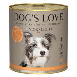 DOG&rsquo;S LOVE Dog's Love Senior Pute Hunde-Nassfutter Single-Protein 6x400g