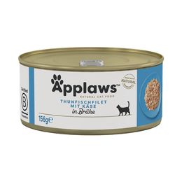 Applaws Cat Thunfischfilets und K&auml;se Katzen-Nassfutter getreidefrei 24x156g