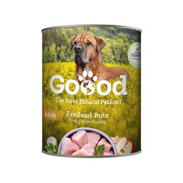 Goood Adult Freiland-Pute Hunde-Nassfutter ohne Zuckerzusatz 6x800g
