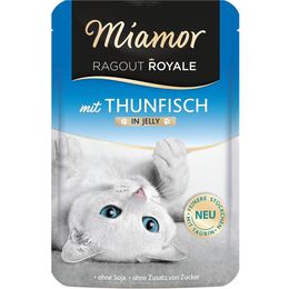 Miamor Ragout Royale Thunfisch in Jelly Katzen-Nassfutter ohne Zuckerzusatz 22x100g