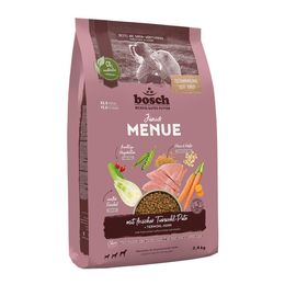 Bosch HPC MENUE Junior Tierwohl-Pute Hunde-Trockenfutter getreidefrei 2,4kg