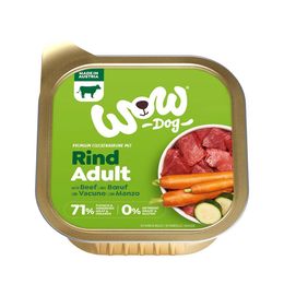 WOW! Dog Rind Adult Hunde-Nassfutter ohne k&uuml;nstliche Konservierungsstoffe 11x150g