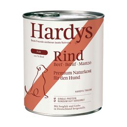 Hardys PUR Rind Hunde-Nassfutter getreidefrei 6x800g