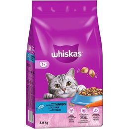 whiskas Adult 1+ mit Thunfisch Katzen-Trockenfutter mit Vitaminen 3,8kg