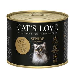 Cat's Love Senior Ente Katzen-Nassfutter getreidefrei 6x200g