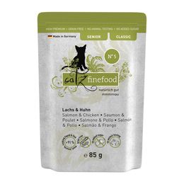 Catz Finefood Senior No,05 Lachs & Huhn Katzen-Nassfutter getreidefrei 16x85g