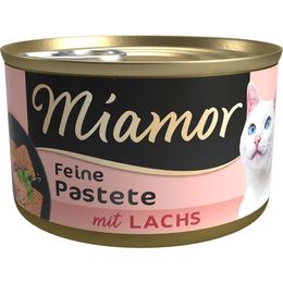 Miamor Pastete Lachs Katzen-Nassfutter ohne Soja 12x85g