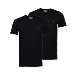 U.S. Polo Assn. T-Shirt Herren Gr&ouml;&szlig;e S rot / schwarz