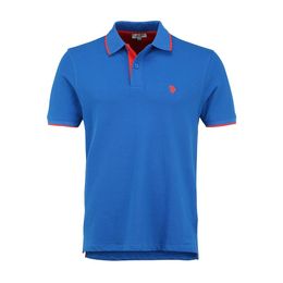 U.S. Polo Assn. Poloshirt Herren Größe XL kobaltblau / knallrot