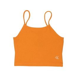 Calvin Klein Jeans Top Damen Gr&ouml;&szlig;e S Second Hand orange