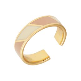 Design Letters Ring Damen Gr&ouml;&szlig;e 50/54 beige / gold / pink