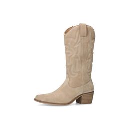 Manfield Cowboystiefel Damen Gr&ouml;&szlig;e 39 beige Winterschuhe